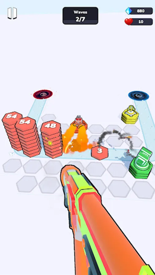 Hex Shooter: FPS Defense for Android (Google Play)