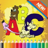 Kids ABC animals Cartoon words Coloring book page for iOS | AppRecs